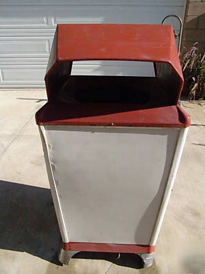 Vintage 1964 lawson mcdonalds? food trash can bin rare